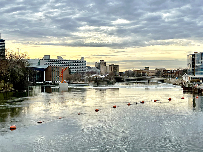 Toledo's waterfront stretches toward Lake Erie's horizon, where city meets nature in perfect harmony.
