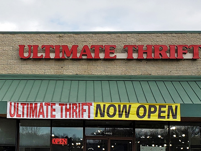 Ultimate Thrift doesn't mess around with subtlety - when you're this good at bargains, why not advertise?