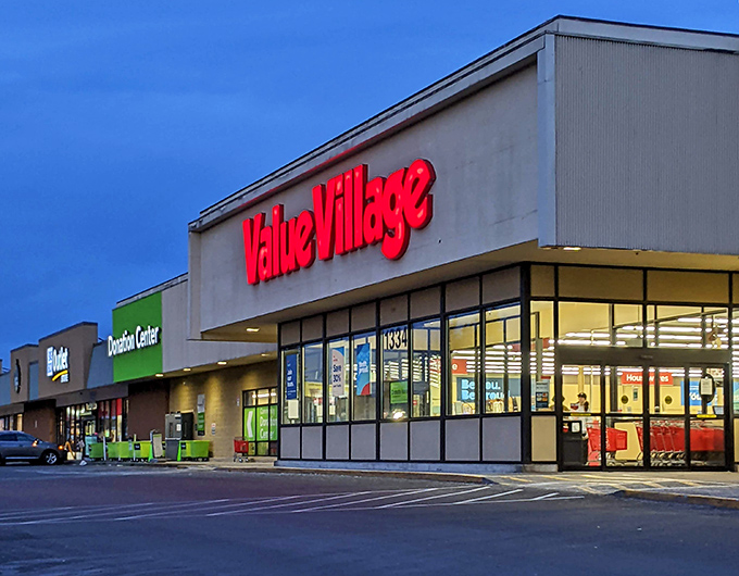 Value Village after dark looks like the Las Vegas of thrift stores&mdash;bright, bold, and promising jackpots of bargains inside.