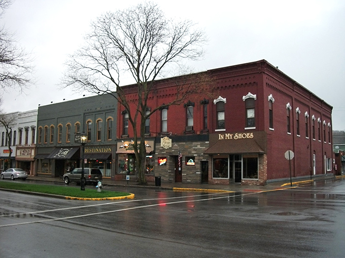 Historic storefronts line Wellsboro's main street, virtually unchanged for generations. Time moves differently in this gateway to the Grand Canyon.
