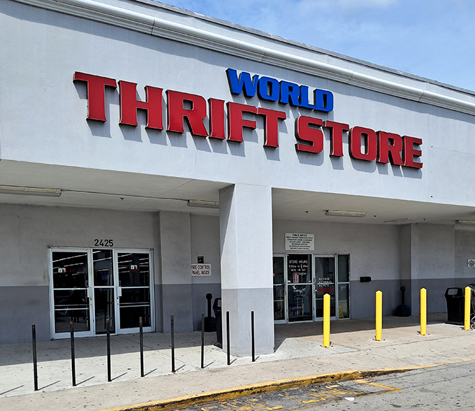 World Thrift's simple exterior hides a universe of possibilities - like a TARDIS for bargain hunters.