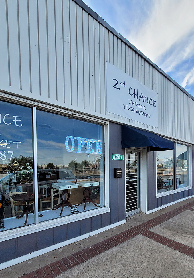 Behind these welcoming windows lies a world where vintage meets value and every item gets another shot at happiness.