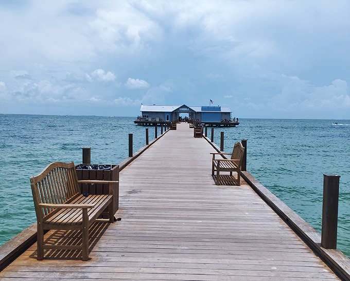 The sun-bleached charm of Anna Maria Island's coastal architecture captures Florida before the high-rise invasion.