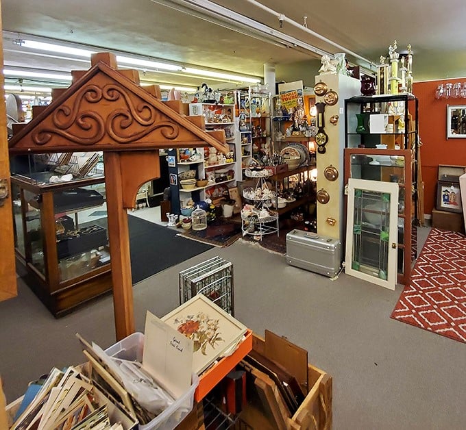 Furniture from different eras mingles together like old friends at a reunion.