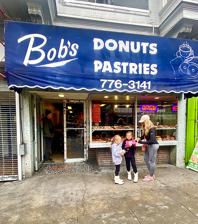 This Polk Street institution proves that true donut royalty doesn't need a crown, just consistency.