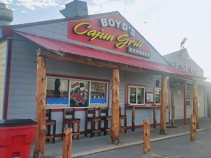 Wooden posts and country charm - Boyd's looks like it belongs in a Texas postcard, but tastes like New Orleans.