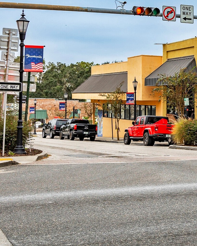 Downtown Brooksville's brick beauties stand proud, whispering stories of simpler times when gas was cheap and nobody rushed anywhere.