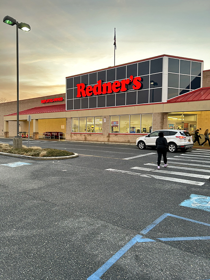 Modern retail architecture captures those golden hour moments that make everyday errands feel almost cinematic.