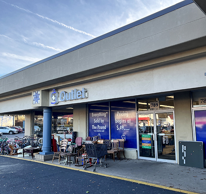 Step inside the Goodwill Outlet, where treasures are sold by the pound and every bin holds the thrill of discovery.