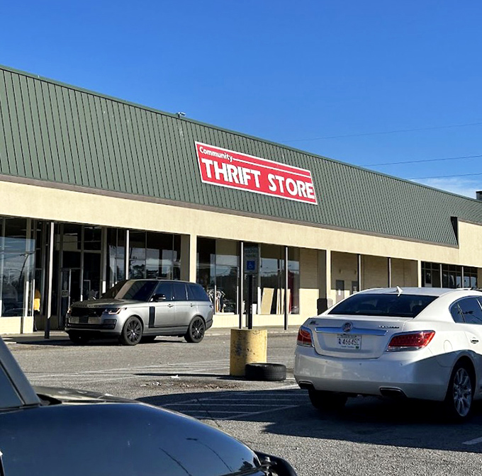 Community Thrift Store's expansive storefront promises the kind of treasure hunting adventure that could last all day.