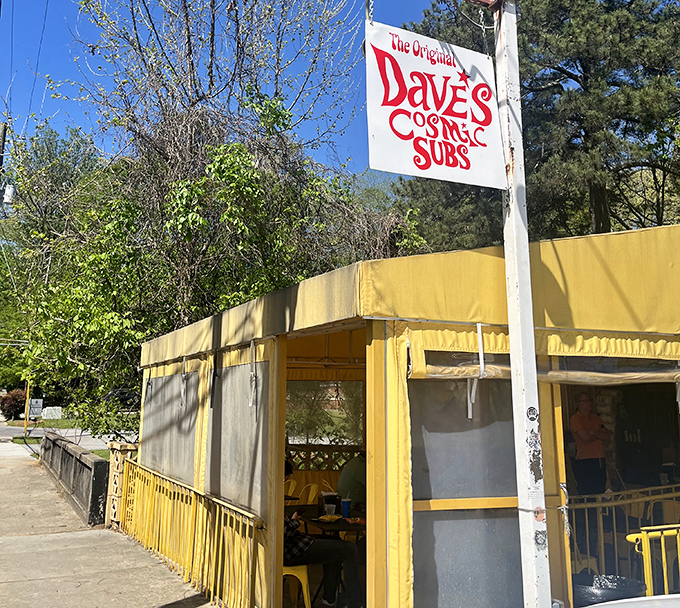 The sunny yellow building houses sandwich creations that are truly cosmic. Dave's brings psychedelic flavors to Atlanta's sandwich scene.