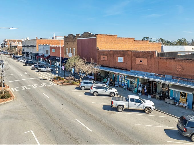 A bustling main street lined with locally-owned shops offers everything residents need without the markup of bigger cities.
