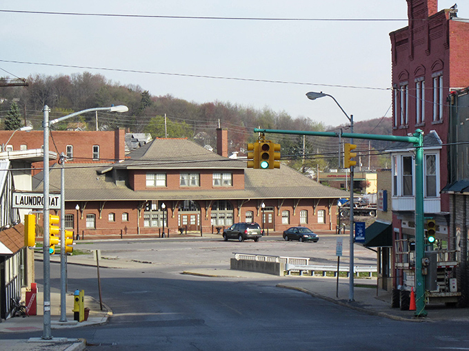 The gazebo stands ready for summer concerts that cost less than your morning coffee.