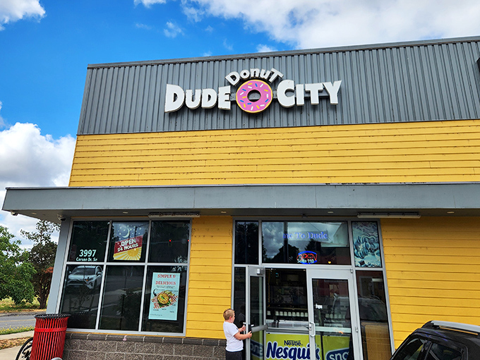 This cheerful Salem storefront houses serious donut magic, proving that sometimes the dudes abide by making excellent pastries.