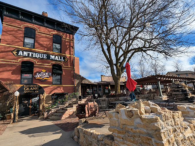 Multiple floors of vintage magic await in this grand old building where history lives on.