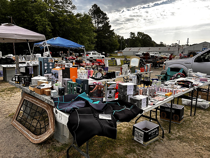 Tables piled high with unexpected treasures &mdash; from gadgets to gear, mirrors to must-haves. The hunt for a great deal starts here!