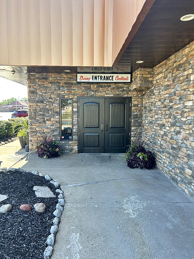 That retro entrance has welcomed steak lovers for decades - true quality never needs updating.