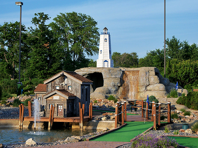 Geneva-on-the-Lake - Miniature golf and lighthouse views create perfect family memories one putt at a time.