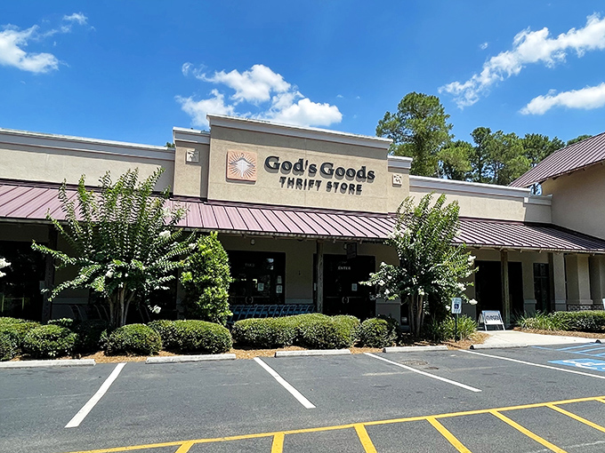 The welcoming exterior design invites shoppers to discover how good deeds and great deals go hand in hand.