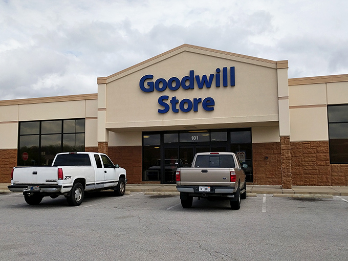 Clean lines and clear signage promise organized treasure hunting without the overwhelming outlet store chaos.