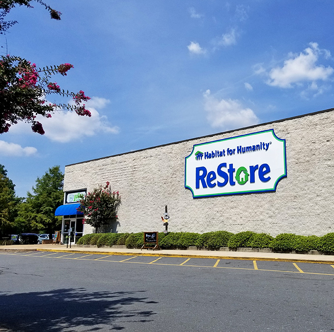 Behind this practical facade lies a treasure trove where your renovation dreams meet reality at prices that won't break budgets.