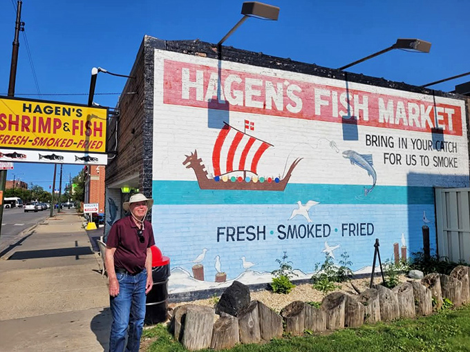 When murals feature fishing boats and fresh catches, you know serious seafood awaits inside.