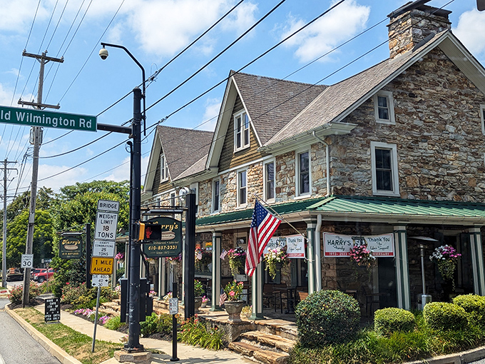 When your hot dog shop looks like a historic landmark, you know you're doing something right. Harry's combines architectural charm with frankfurter perfection.