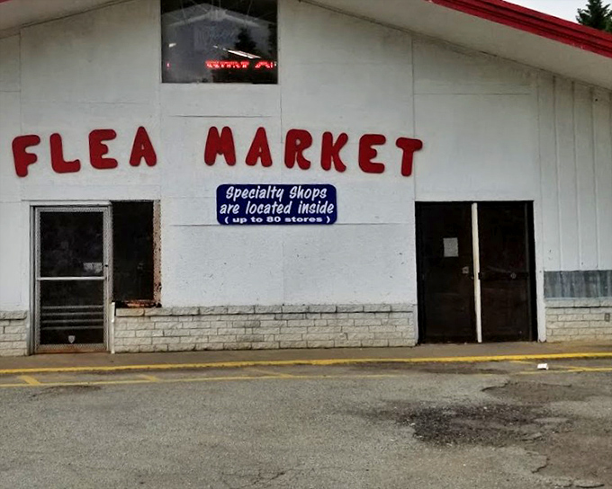 Professional presentation meets flea market charm in this well-organized indoor shopping destination.