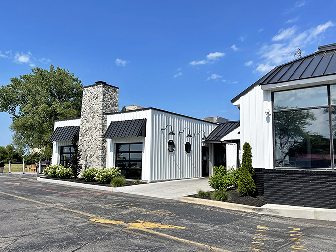 Jolly Roger's no-frills white building stands ready for seafood seekers. This humble spot has been turning Lake Erie's bounty into deliciousness for years.