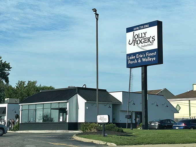 Snow-dusted and steadfast, Jolly Roger Seafood House keeps the perch frying even when Lake Erie freezes over.