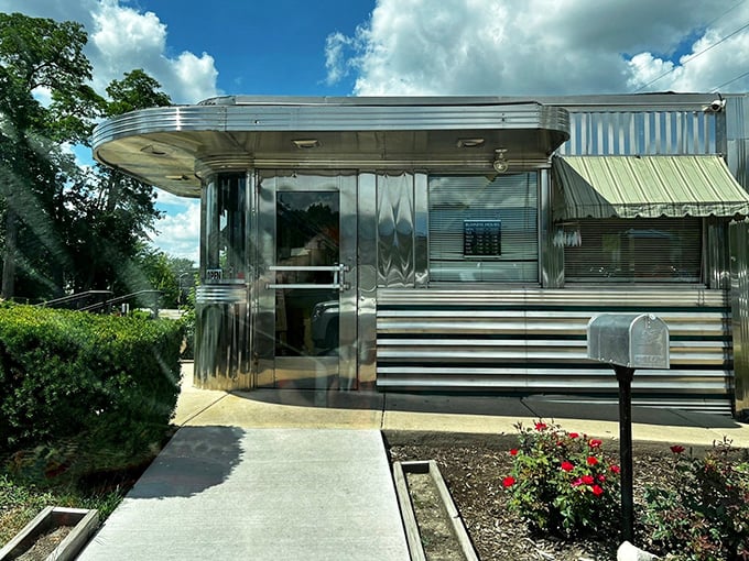 The classic American diner gets its most shining example at Joni's. That curved entryway is practically a portal to breakfast nirvana.