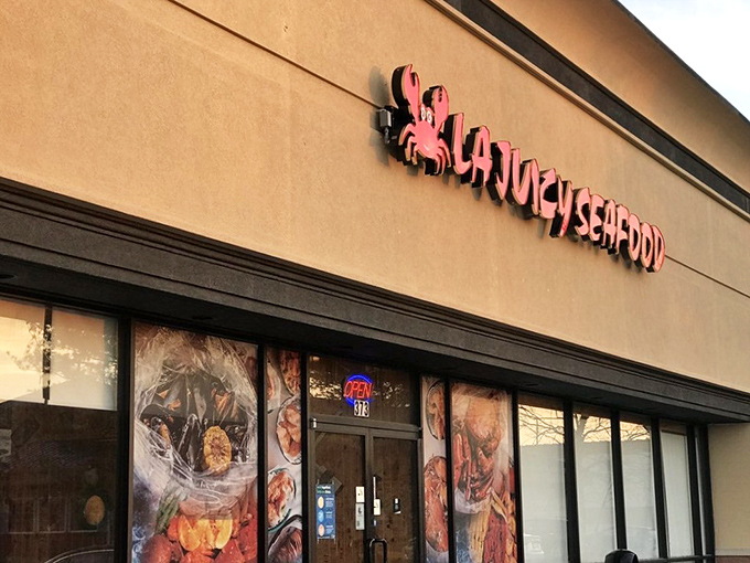 The vibrant exterior hints at the explosion of Cajun spices and fresh seafood waiting to delight your eager senses.