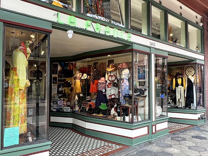 Those carefully curated window displays prove that vintage shopping can be as refined as a Parisian boutique experience.