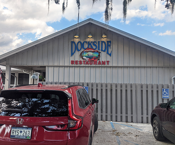 Perched over the water like a patient heron, this gem serves meals with million-dollar marsh views.