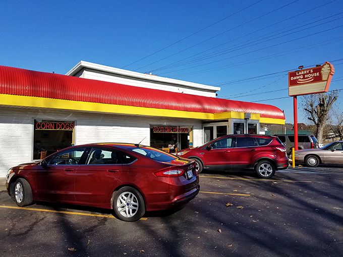 The red and yellow combo never goes out of style, especially when great hot dogs live inside.