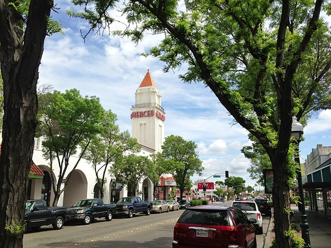The Merced Theatre reminds you exactly why Norman Rockwell painted places like this&mdash;pure American charm lives.