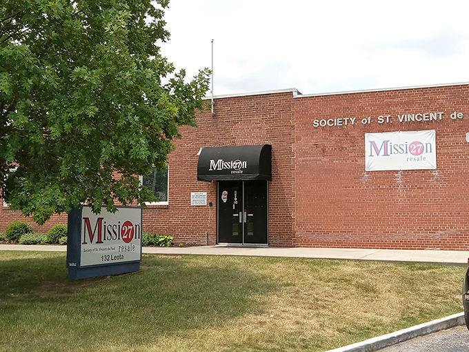 That sturdy brick exterior promises solid deals inside &ndash; mission-driven thrift shopping never looked quite this good before.