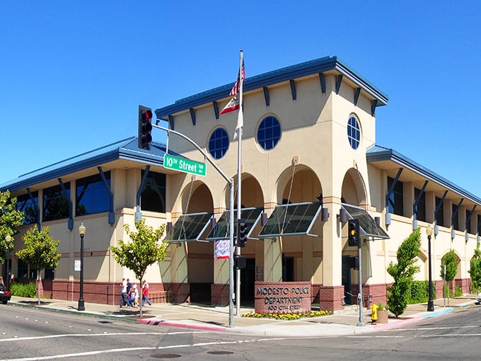 Mission-style architecture brings Spanish elegance to everyday civic life, proving beauty doesn't require a premium price.