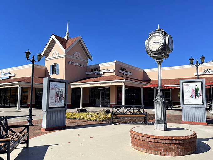 This charming clocktower setup looks like Main Street USA got a makeover from the Shopping Channel's design team.