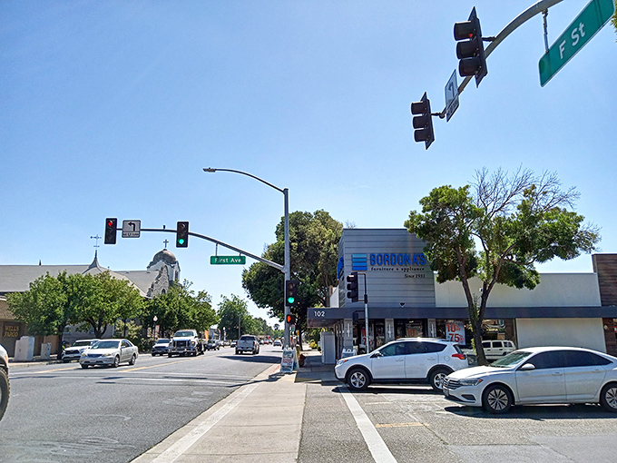 Where furniture stores and church steeples share the skyline! Oakdale's intersection of commerce and faith creates that perfect small-town balance we secretly crave.