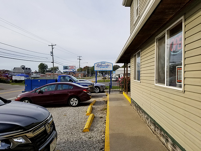 Even on cloudy days, Our Lakeside Diner shines like a beacon of breakfast hope&mdash;where pancakes are fluffier than the pillows at five-star hotels.