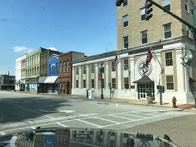 Small-town main streets where parking is free and conversations with strangers happen naturally.