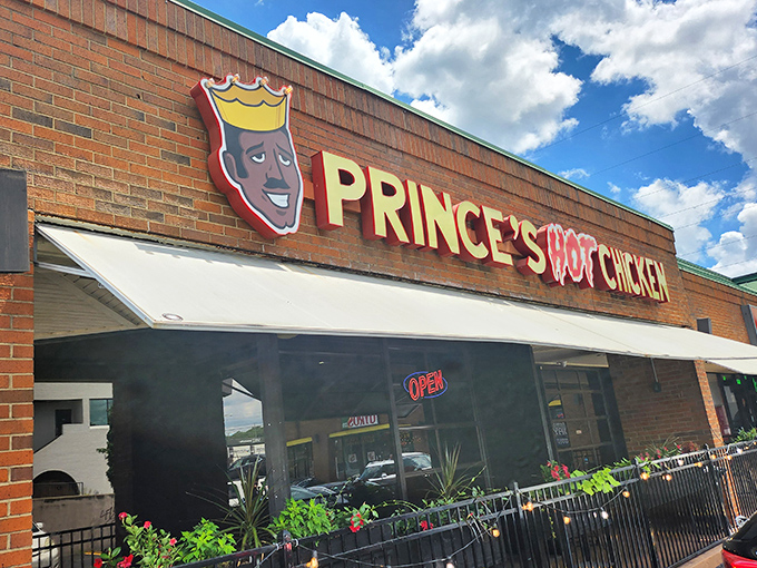 Prince's storefront is like a spice temple where brave pilgrims come to test their mettle. That "OPEN" sign is both invitation and challenge!