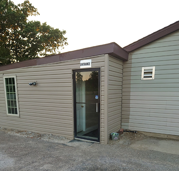 Simple entrance, extraordinary steaks - Perry's hidden gem where quality speaks louder than fancy decorations.