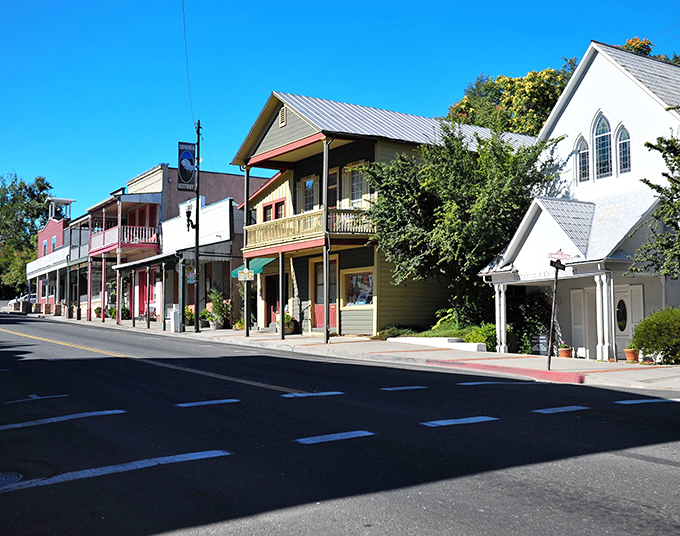 Colorful awnings and historic architecture make Sonora's main street a daily pleasure for lucky locals who call it home.