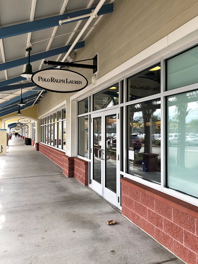 Classic outlet design creates the perfect environment for discovering deals on everything from hiking boots to jackets.