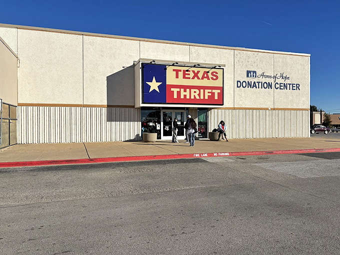Texas Thrift's donation center welcomes your castoffs before they become someone else's treasures inside.