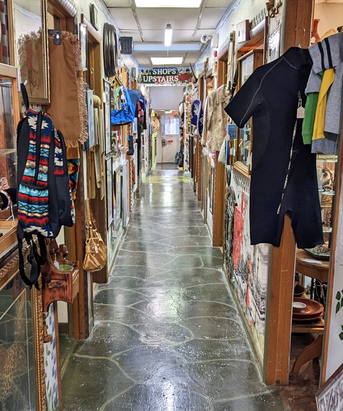 These narrow aisles packed with vintage finds create the perfect treasure-hunting maze for patient explorers.
