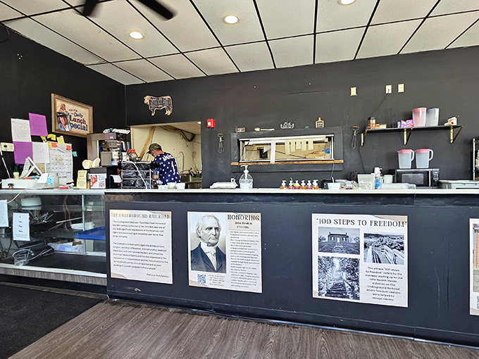 Behind this modest counter lies a world of country cooking that would make any food critic weak in the knees.