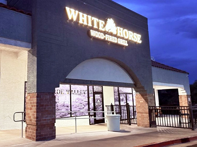 Clean lines and stone accents house the ancient art of cooking beef over real burning wood.